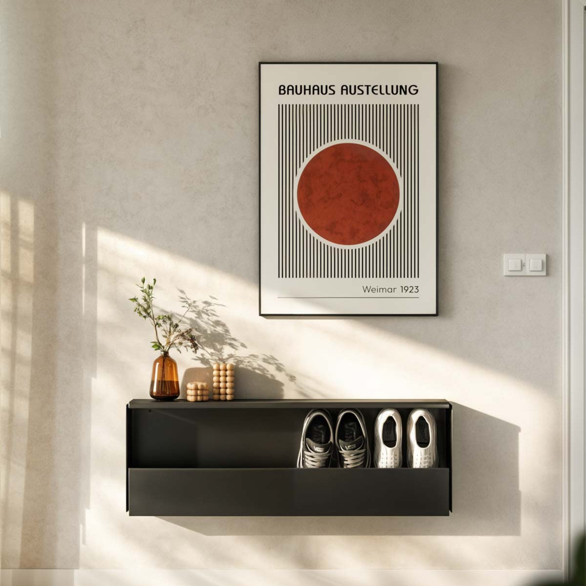 Zapatero de aluminio Knut - Solución de almacenamiento con diseño mini ...